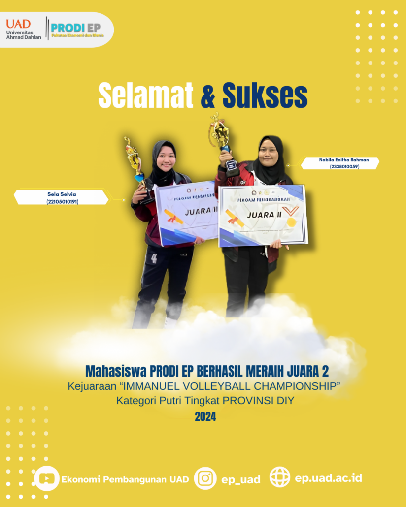 Alhamdulillah, Dua Mahasiswa Prodi EP UAD Berhasil Meraih Juara 2 Dalam ...